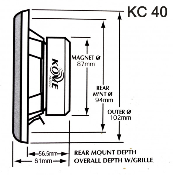 Kove Audio KC 40 | 10 cm | Kove Audio | Lautsprecher | Audiokomponenten ...